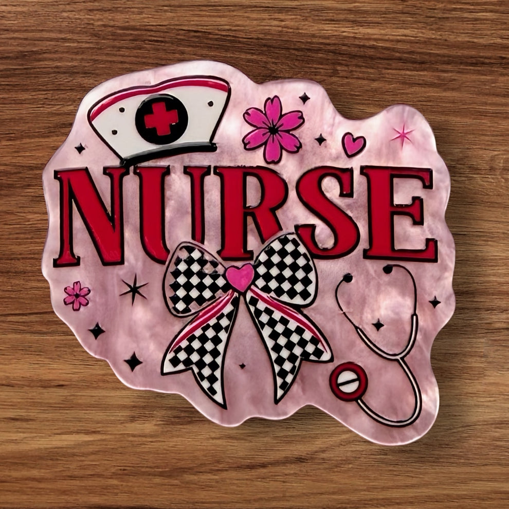 Nurse Acrylic Flatback – East Tennessee Bead Supply Company