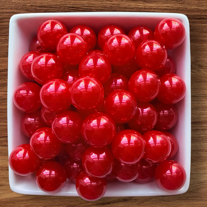16mm Cherry Red Acrylic Bead – East Tennessee Bead Supply Company