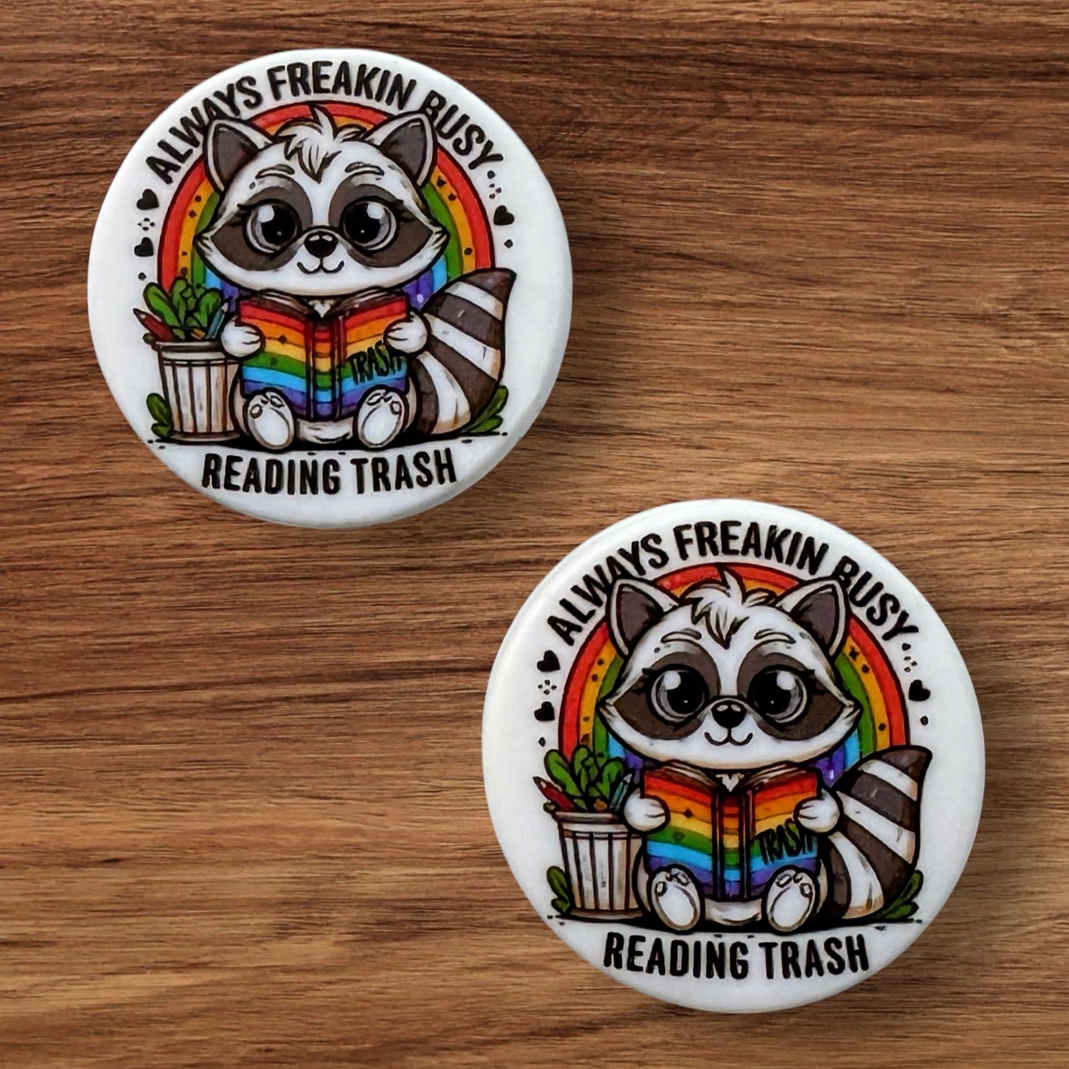 Always Freaking Busy Reading Trash Focal – East Tennessee Bead Supply ...